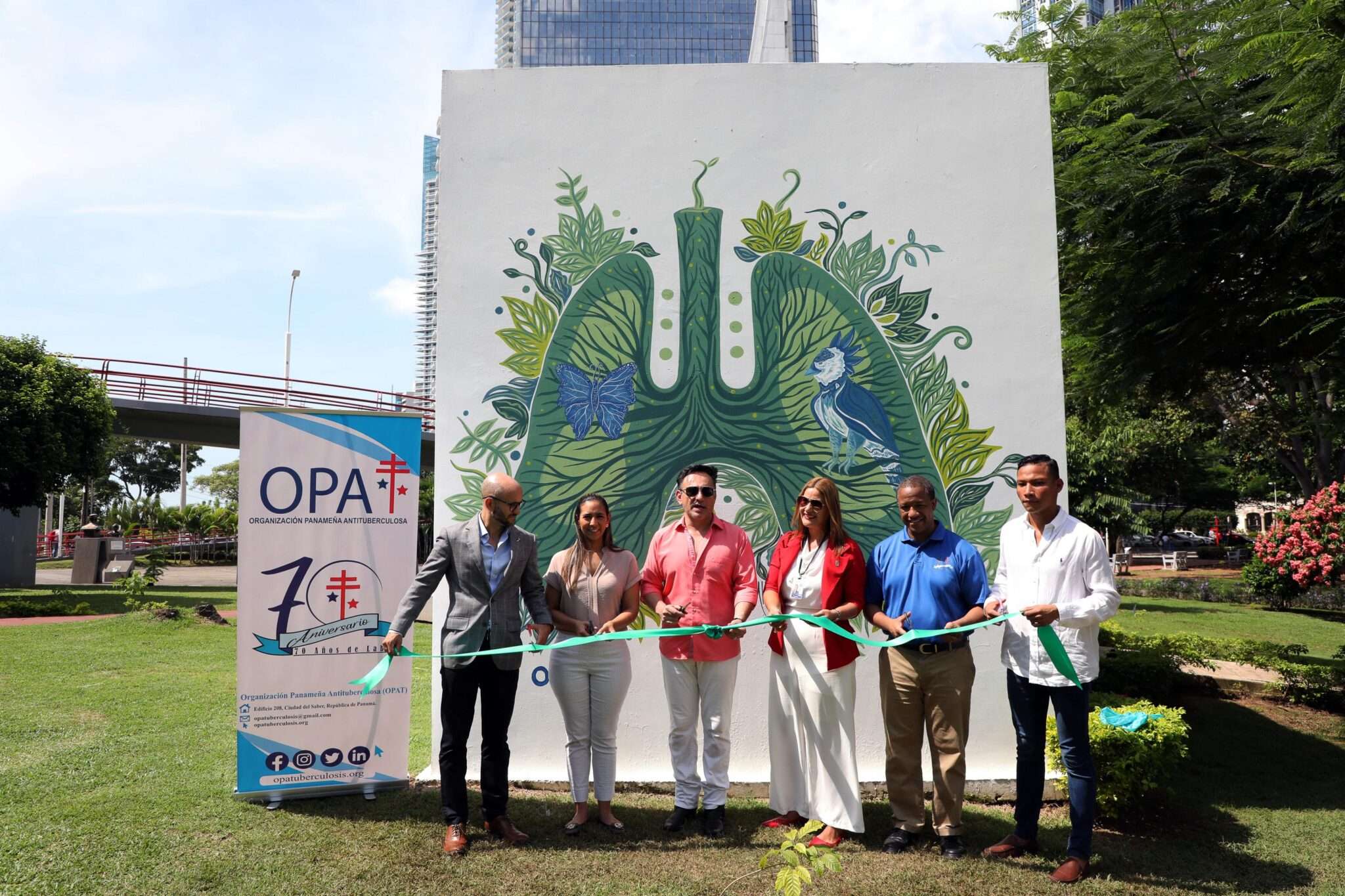 El Parque Urracá se llena de vida con el mural “Pulmón Verde”, una obra ...